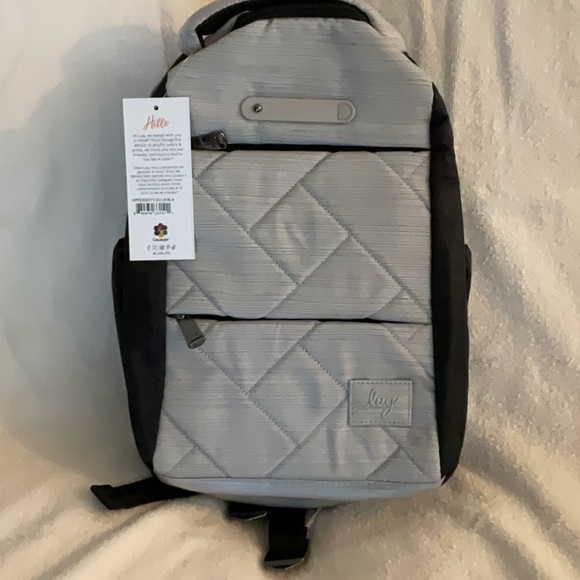 lug | Bags | Lug Hopper Shorty Backpack Black And Silver | Poshmark
